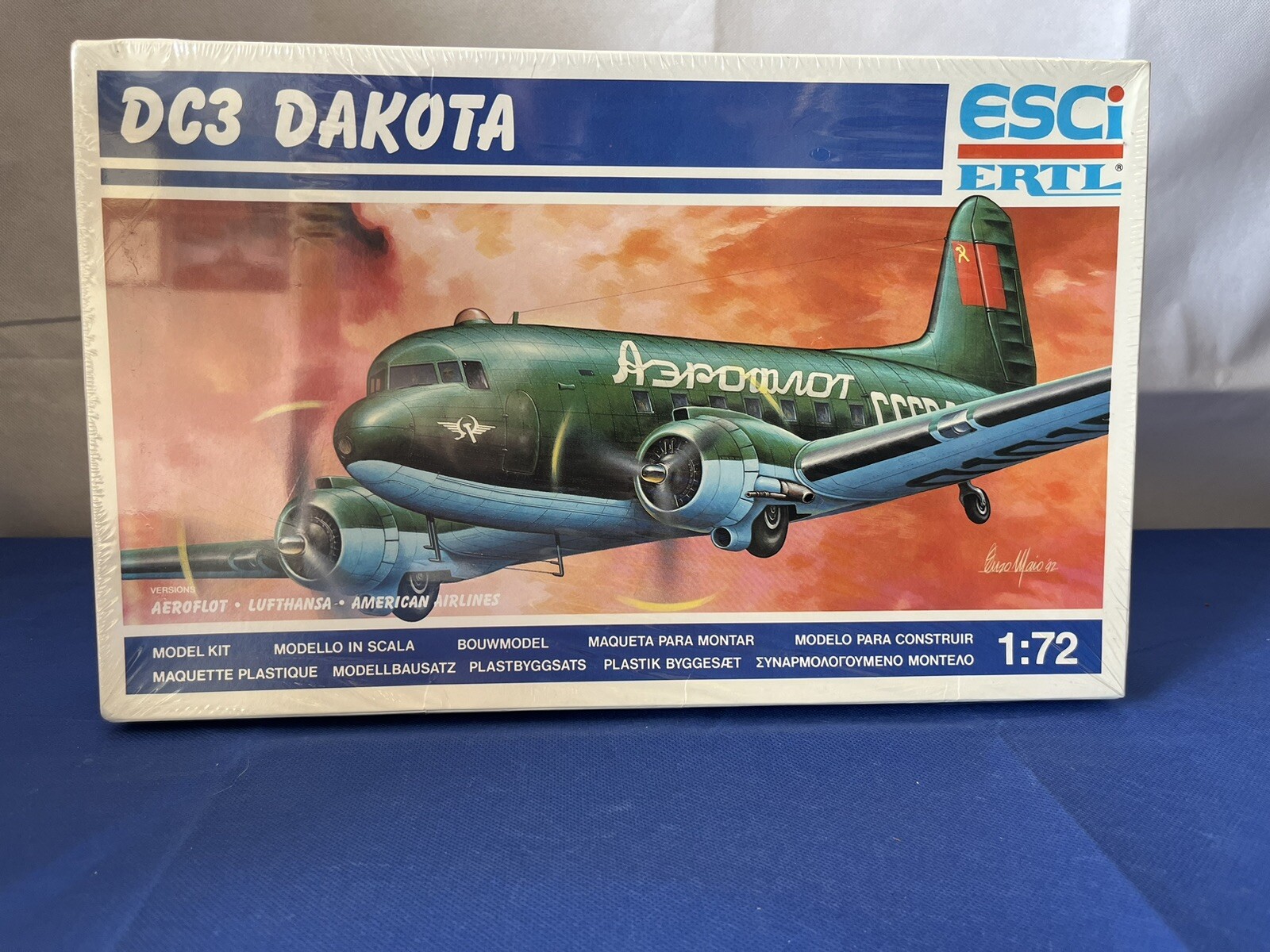 Vintage Esci Ertl DC3 DAKOTA 1/72 Scale Plastic Model Airplane Kit | eBay