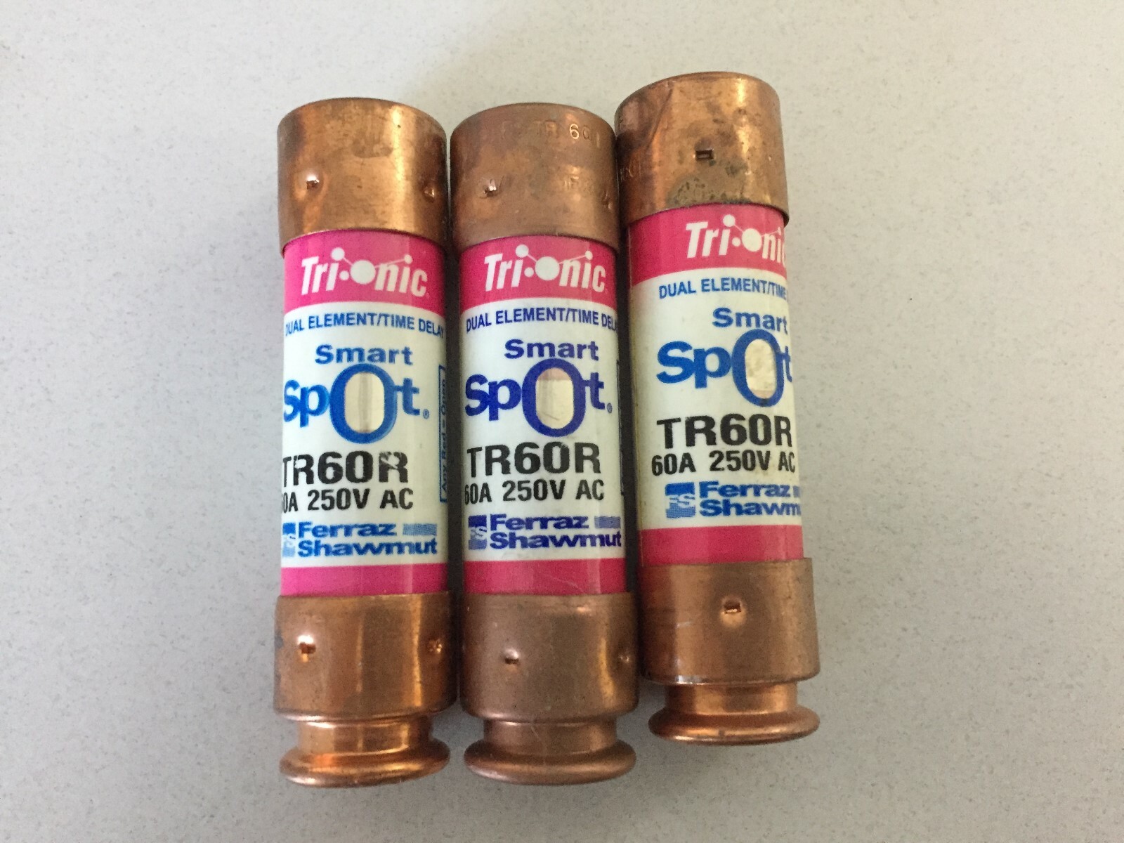 TRIONIC TR60R 60 AMP 250 VOLT FUSE.. LOT OF 3 | eBay