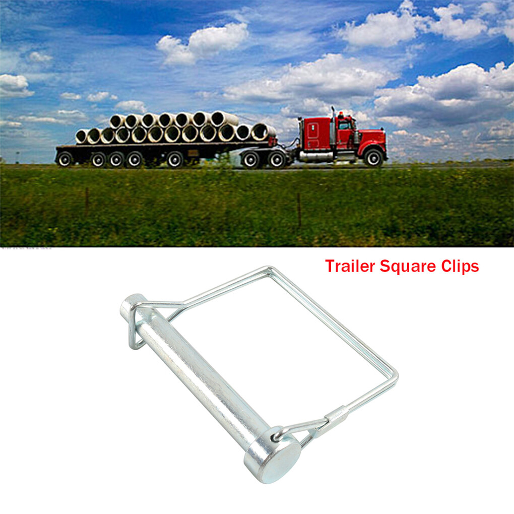 Trailer Square Clips Linch Pin Hinge Pins Caravan w Anti-lost Rope 6MM ...