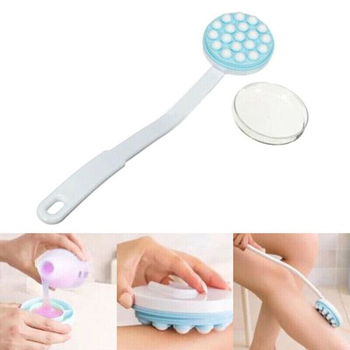 Body Cream Lotion Applicator Back Massager Scrubber Long Handle Bath ...