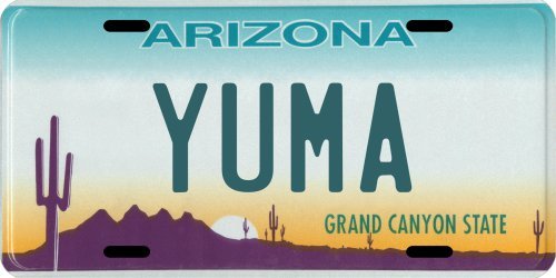 Yuma Arizona Aluminum AZ License Plate | eBay