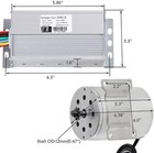 48V 1800W Brushless Motor Kit Controller Battery Electric Go Kart Trike ...