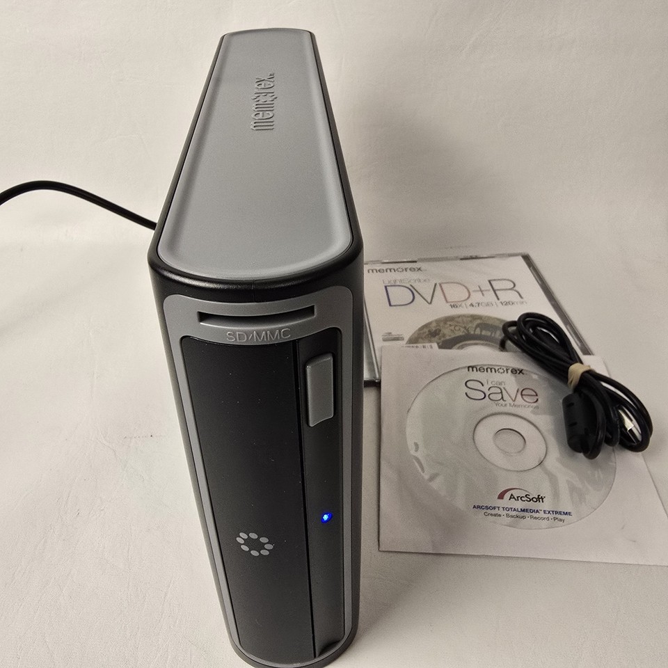 Memorex DVD/CD RECORDER/Player External- Multiformat Rec/Player Cables ...