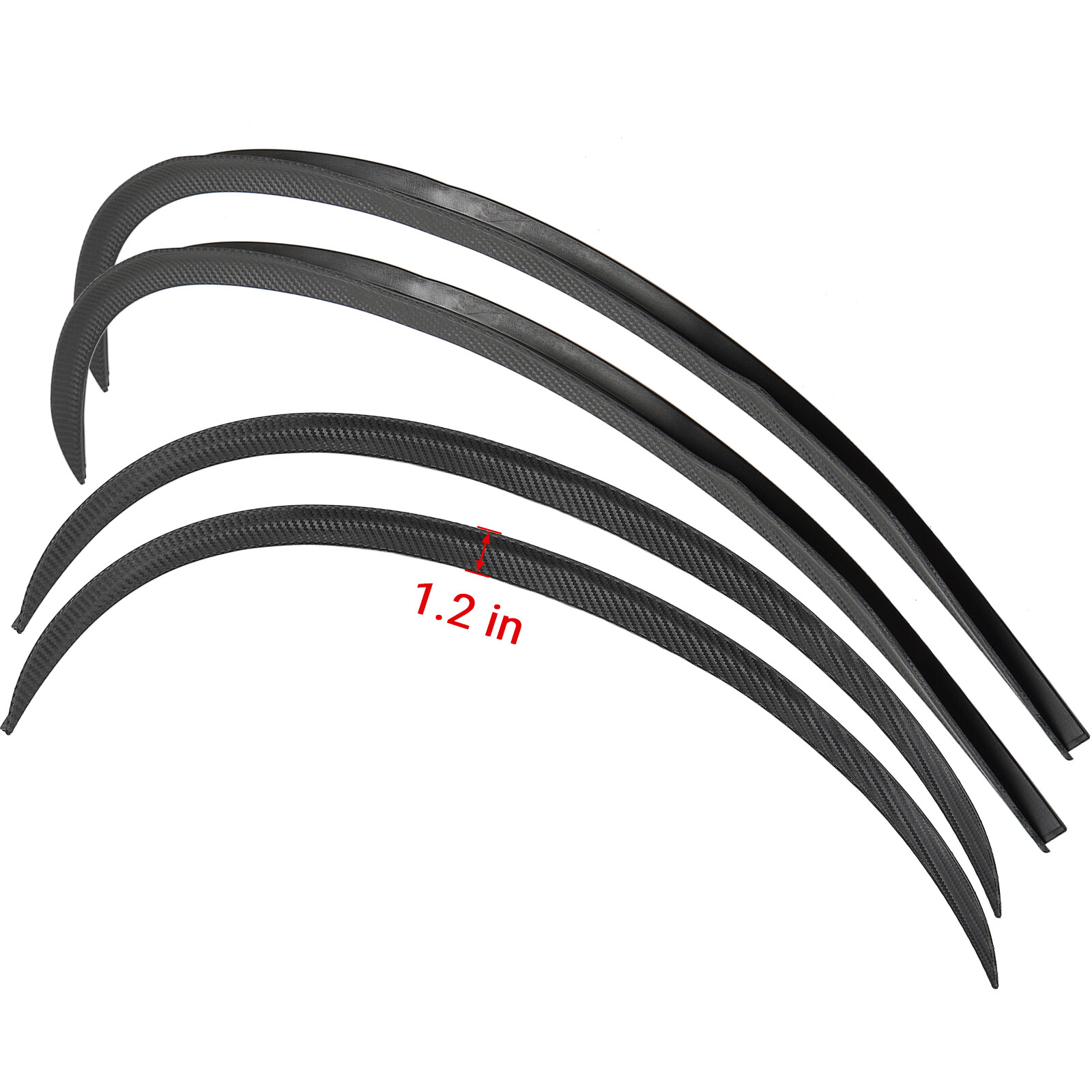 Universal Car Wheel Eyebrow Arch Protector Trim Lips Fender Flares ...