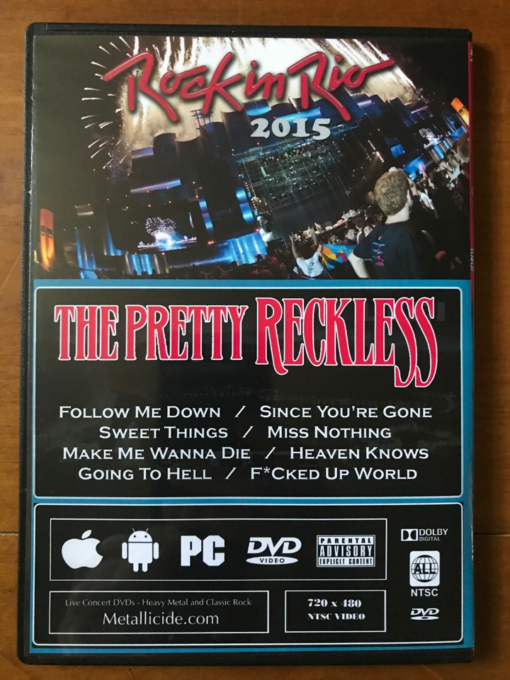 The Pretty Reckless - Rock in Rio 2015 DVD Live | eBay