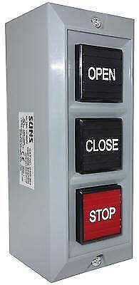 SUNS CSD-303 UL Listed Gray Open/Close/Stop Control Station 2NO/3NC ...