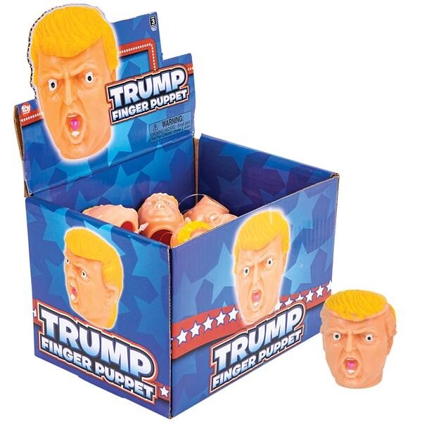 1pc Donald Trump 1.5" Finger Puppet Squeeze Political Parody Stress Gag ...
