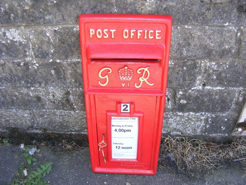 Royal Mail Post Box Front Cast Iron Letter Box 2 Keys Post Office GR ...