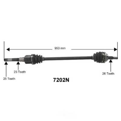 CV Axle Assembly-PDL Autopart Intl 1700-197120 | eBay