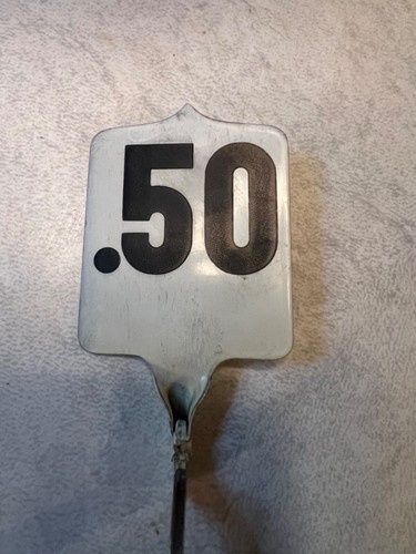 Antique Brass National cash register FLAG .50 CENTS | eBay