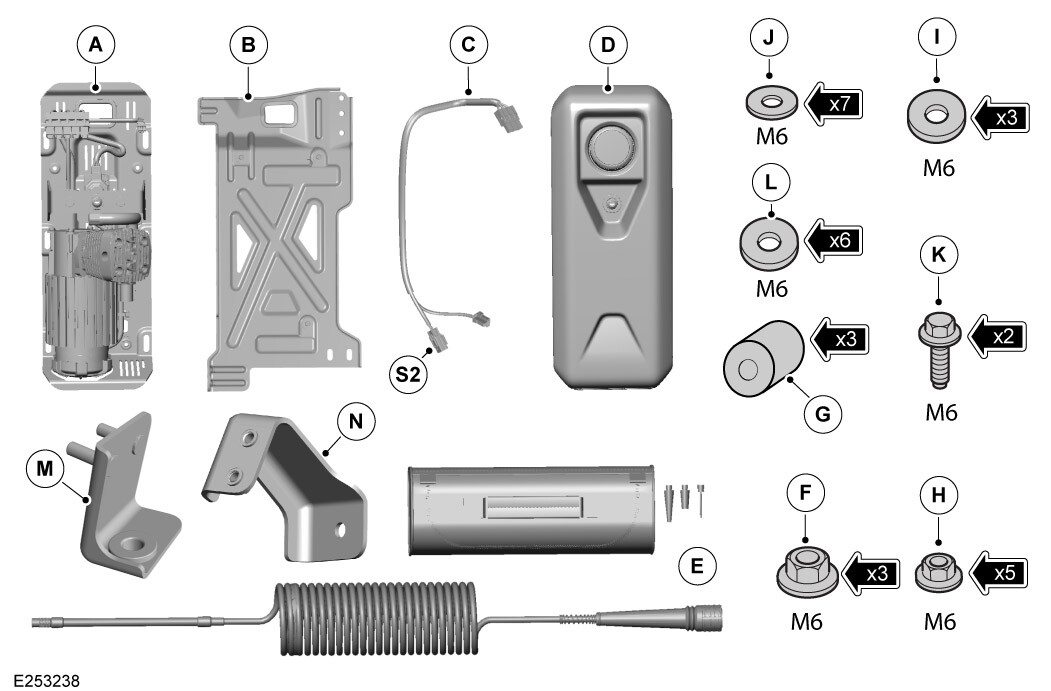 Land Rover OEM Defender L663 90 110 2020+ Integrated Air Compressor ...