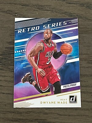 2020-21 Donruss Retro Series Press Proof Dwyane Wade #17 Miami Heat | eBay