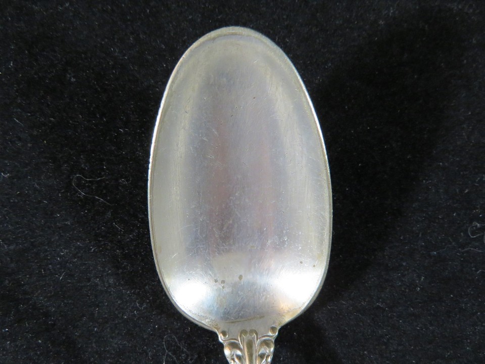 R. Wallace 1835 A1 "Joan" Floral Teaspoon Spoon Silver Plate Mono ...