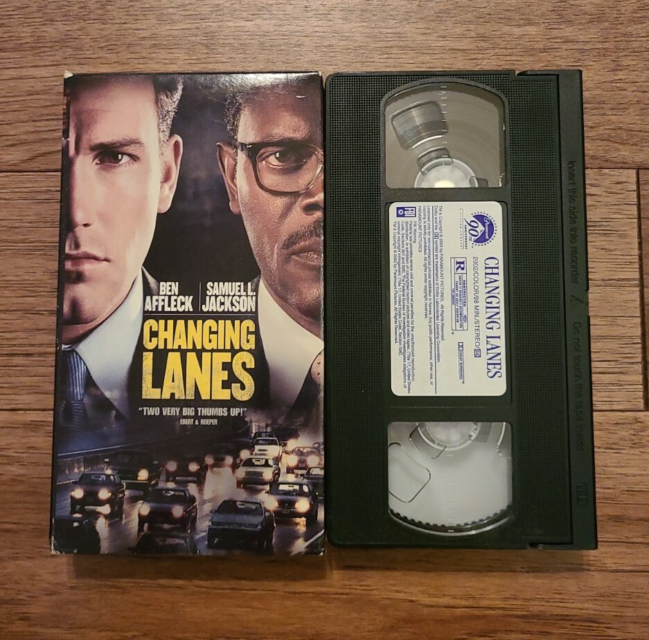 Changing Lanes VHS Ben Affleck Samuel L Jackson 97363343035| eBay