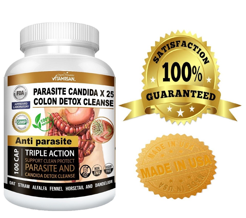 200 Parasite Cleanse DETOX Liver Colon Yeast Blood Support COLON ...