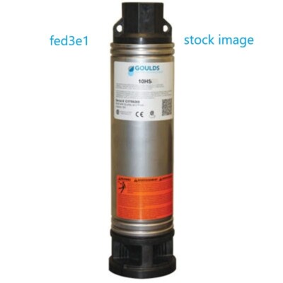 3 hp liquid end goulds red jacket ENDURO 12s32 4" Well Pump "WET END ...