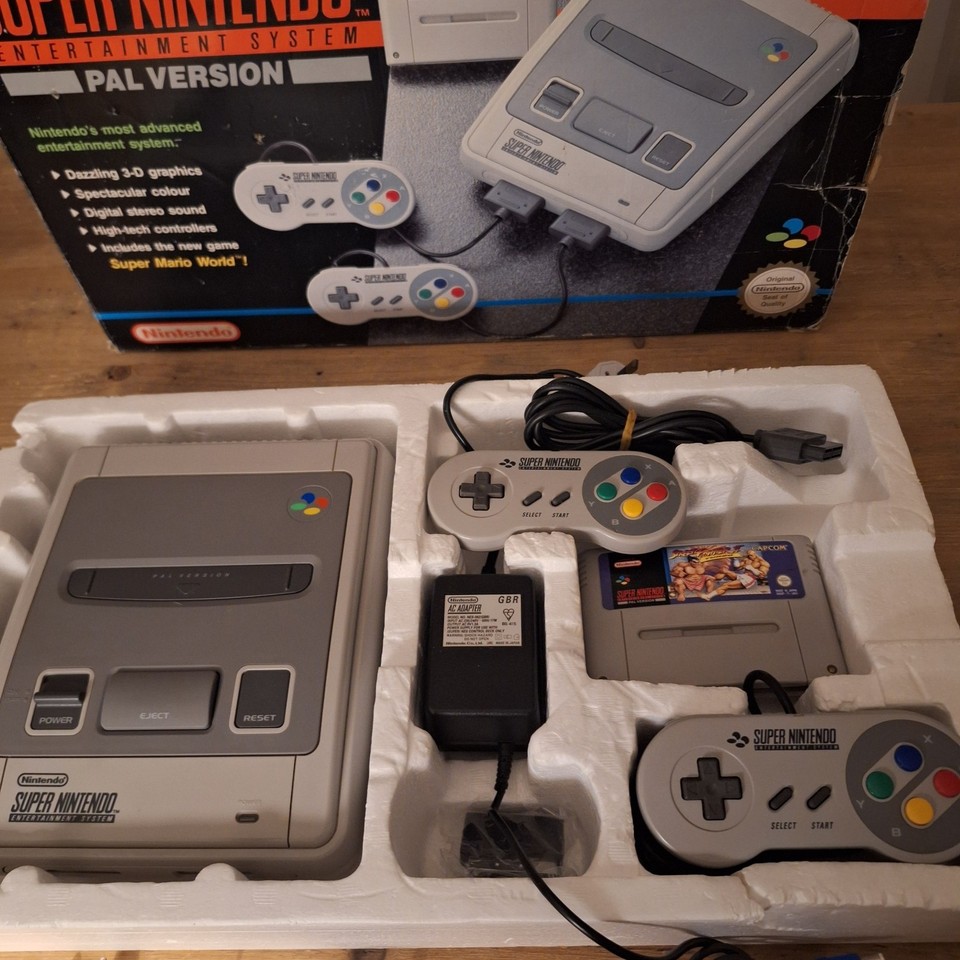 Super Nintendo snes console boxed-VGC-With Streetfighter Game | eBay UK