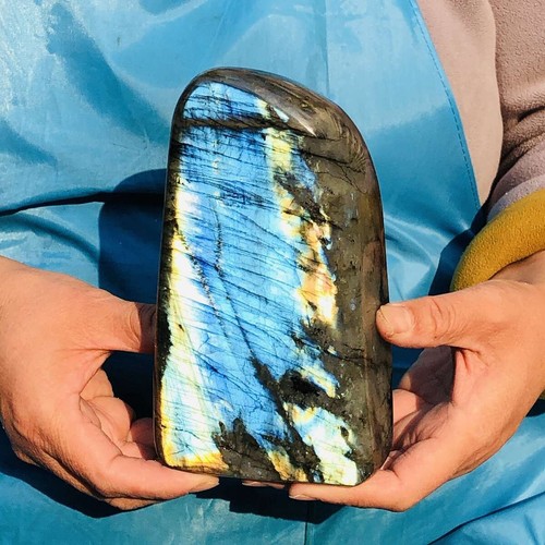 1360g Natural Gorgeous Labradorite Quartz Crystal Stone Specimen ...