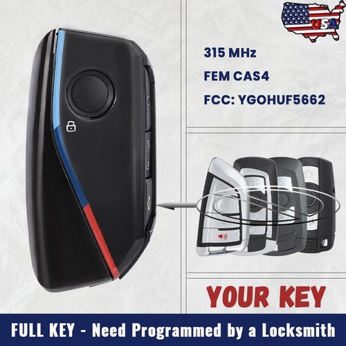 Upgraded Smart Remote Key For BMW CAS4+ 3 5 6 7 F Series 2011-2017 ...