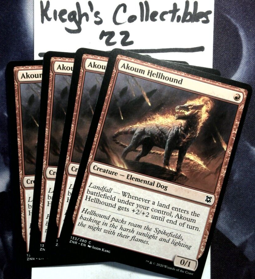 Mtg Akoum Hellhound x4 | eBay