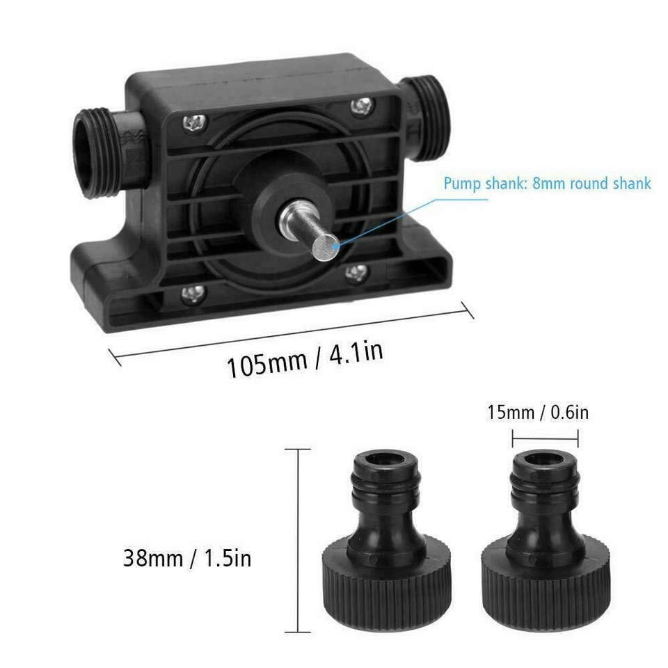 New Hand Electric Drill Drive Self Priming Pump Water Oil Fluid ...