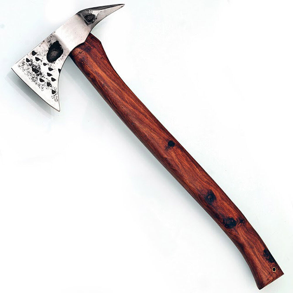 Hand Forged Fire Warden Pickaxe Hatchet - Outdoor Demolition Tool - 19 ...