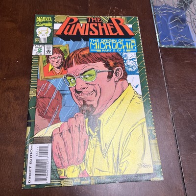 The Punisher: Origin of Microchip #2 (Ltd Series) 1993 VF/VF+Marvel ...