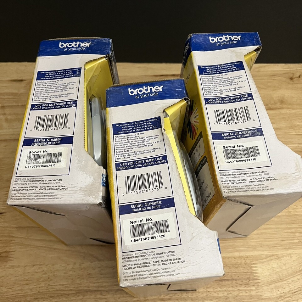 Brother P-touch - Easy Handy Label Maker - Model: PT-M95 / 3 Units ...