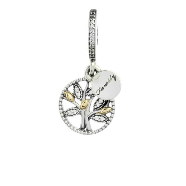 PANDORA Sterling Silver Family Heritage Pendant Charm - Two Tone ...