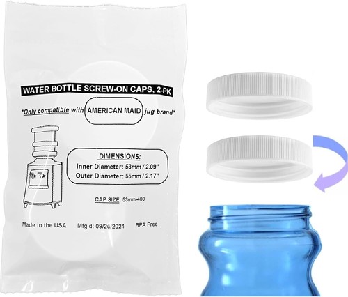Caps for Water Dispenser Plastic Bottles/Jugs with Size 53mm (2pk) | eBay