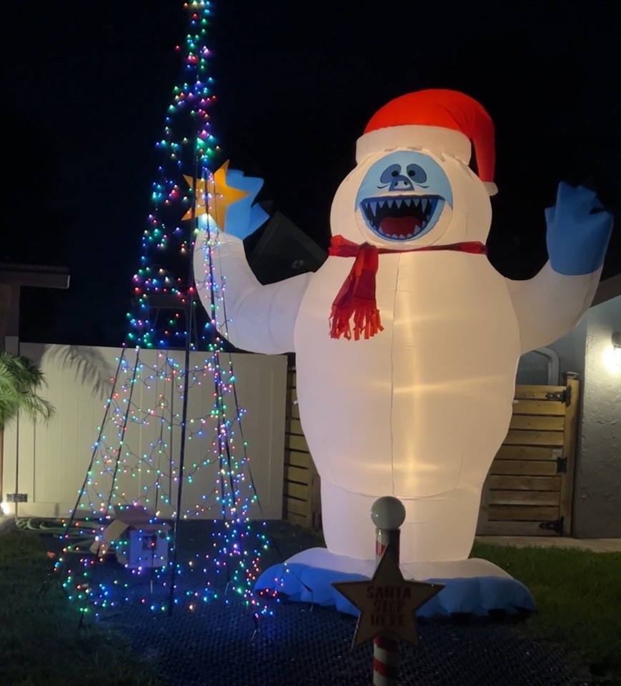 12 Ft. Inflatable Bumble from Rudolph the Red Nose Reindeer Christmas ...