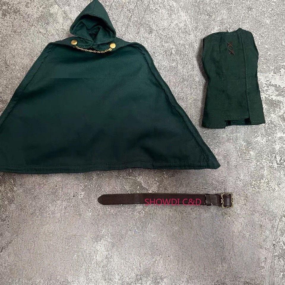 1/12 Green Wired Hooded Cloak Cape Clothes Belt For Doctor Doom 6 ...