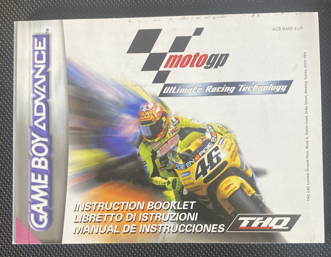 Gt3 & MOTOGP GBA Nintendo Gameboy Advance Complete for sale online | eBay