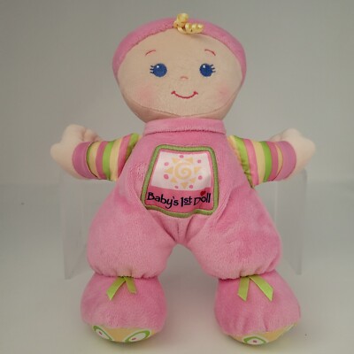 Garanimals Baby's First Doll Plush Rattle Lovey 2008 Stuffed Toy Pink ...