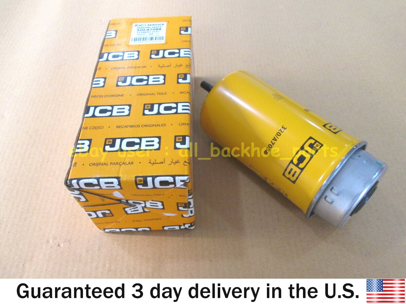 JCB BACKHOE - GENUINE JCB FUEL FILTER ELEMENT 30 MIC (PART NO. 320 ...