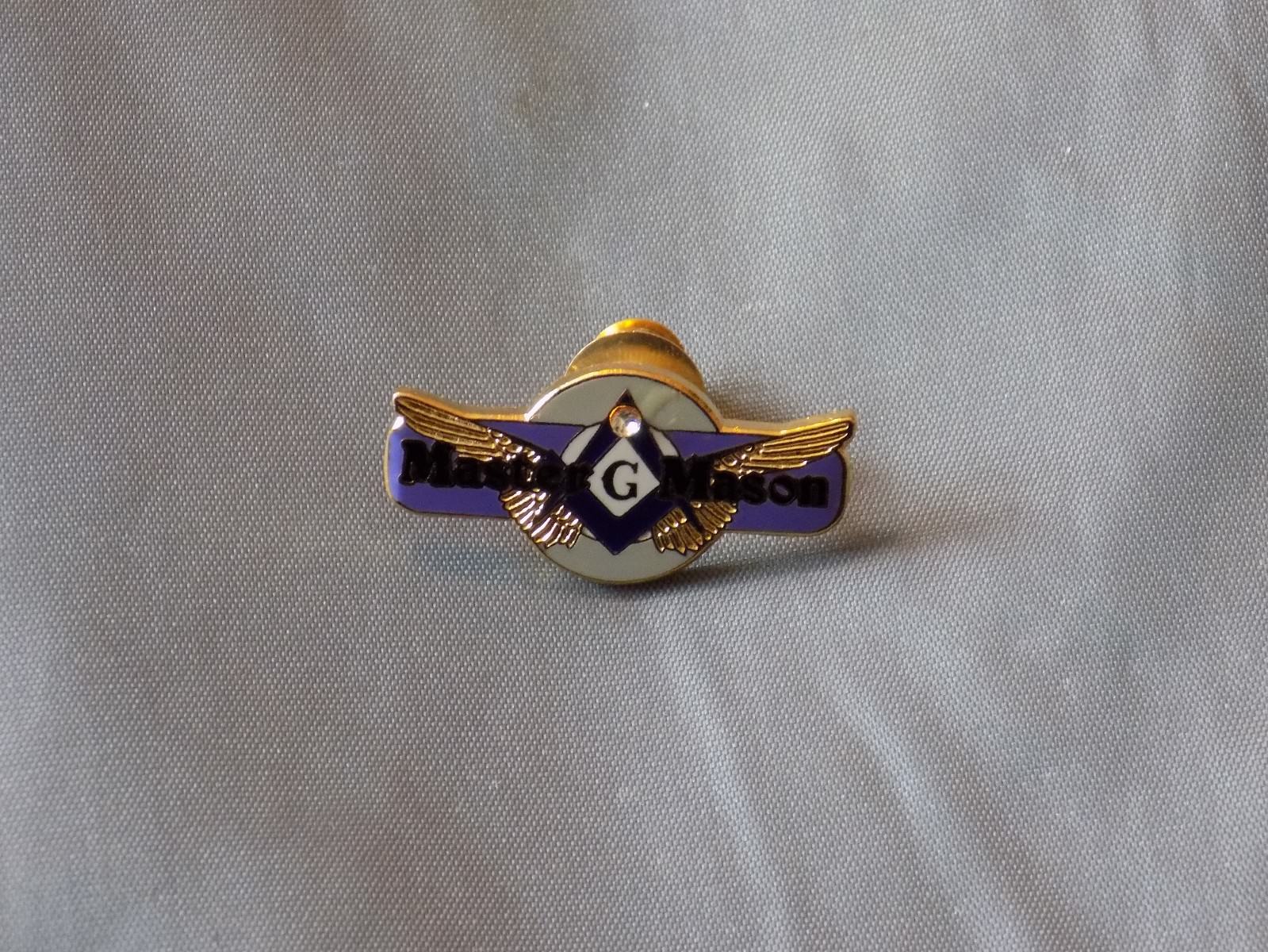 Master Mason Masonic Lapel Tac Pin Square Compass Wings Fraternity NEW ...