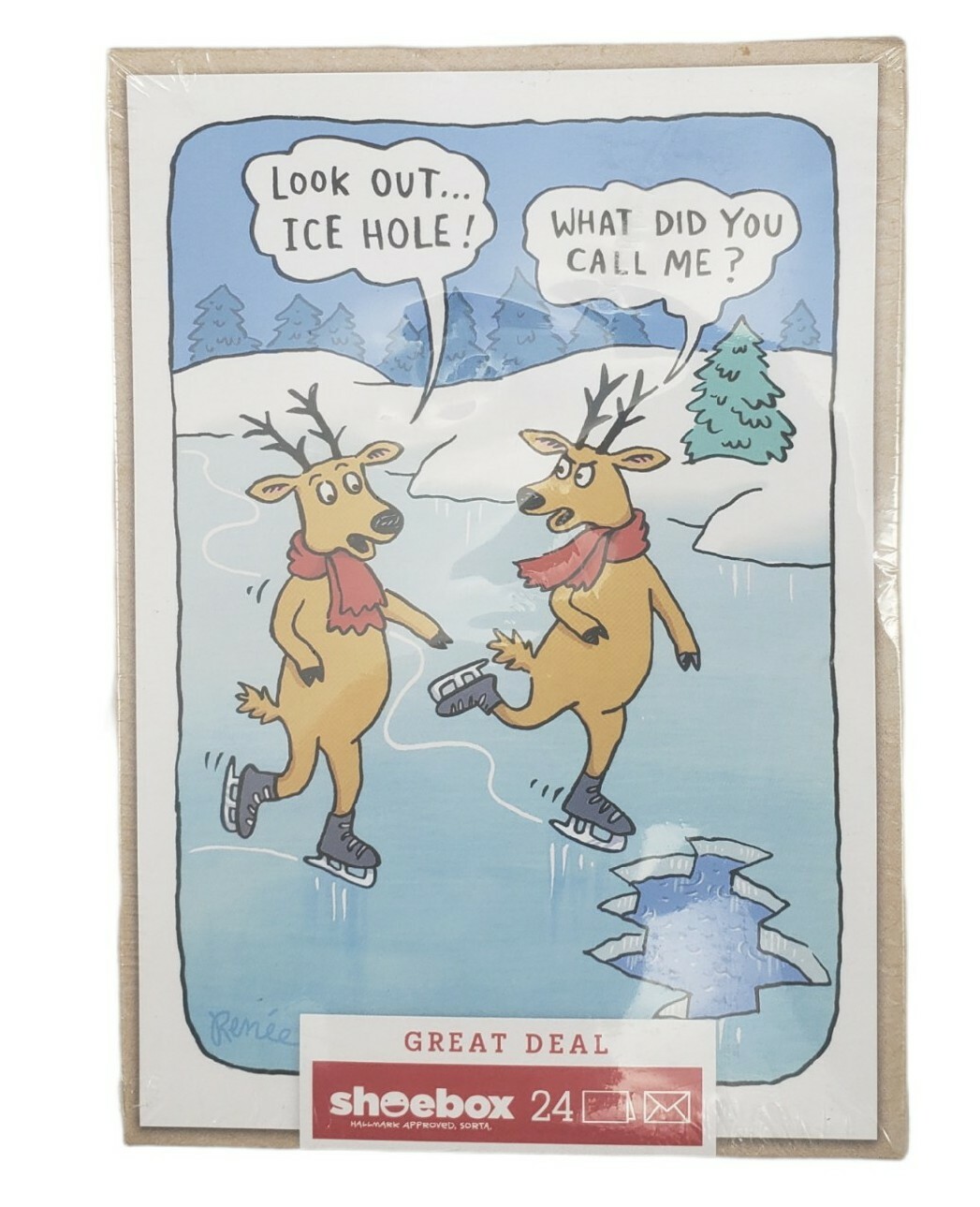 Hallmark Shoebox Funny Boxed Christmas Cards 4 Designs 24 Christmas ...