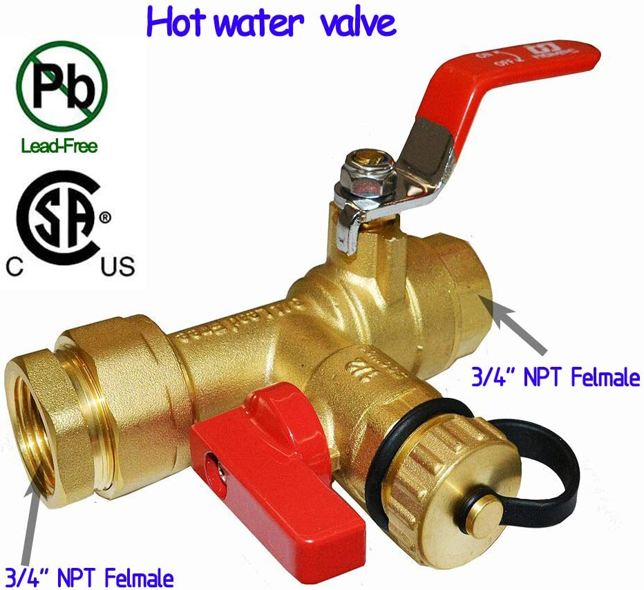 Tankless Water Heater Isolation Valves Tankless Water Heater Flush Kit ...