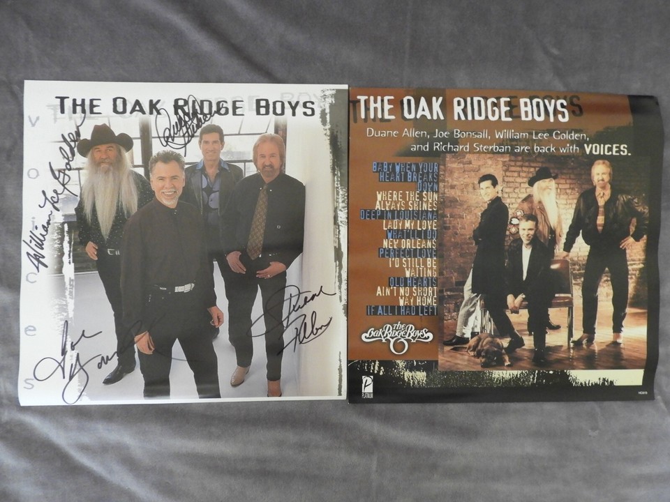 Rare - Oak Ridge Boys Autographed Reunion Tour T-Shirt & CD Poster | eBay