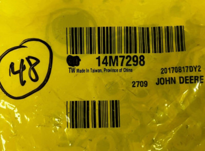John Deere Original Equipment (48 PACK) Flange Nut - 14M7298 | eBay