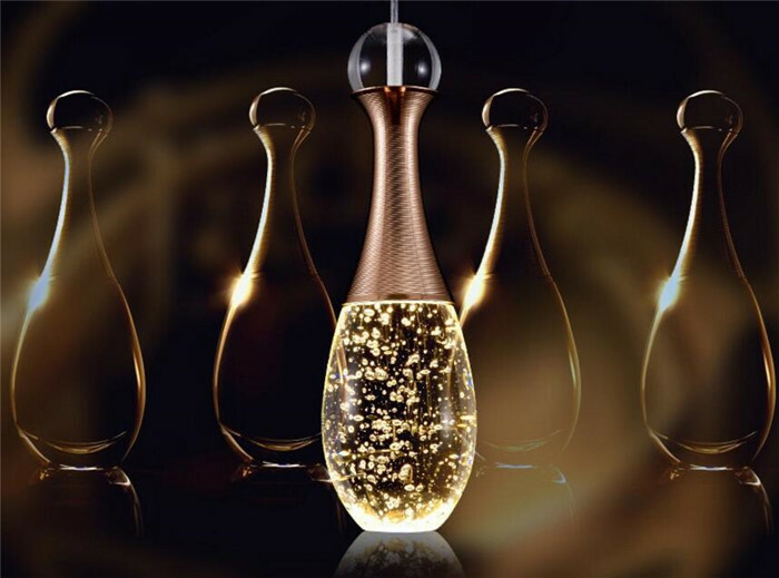 Modern Bubble Crystal Ceiling LED Light Kitchen Bar Pendant Lamp Bar ...