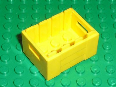 Caisse jaune LEGO yellow container 30150 / set 3186 60125 75092 75094 ...