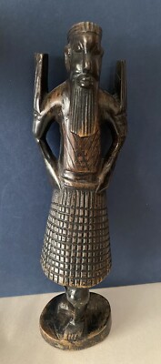 Rare Hand Carved African Statues Figurines Wood Vintage Tribal Art | eBay