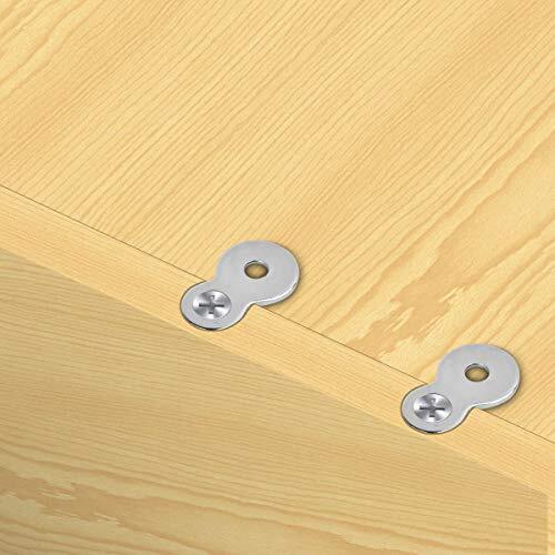 30 Pack Figure 8 Steel Desk Top Fastener Clip with Screws Heavy Duty ...