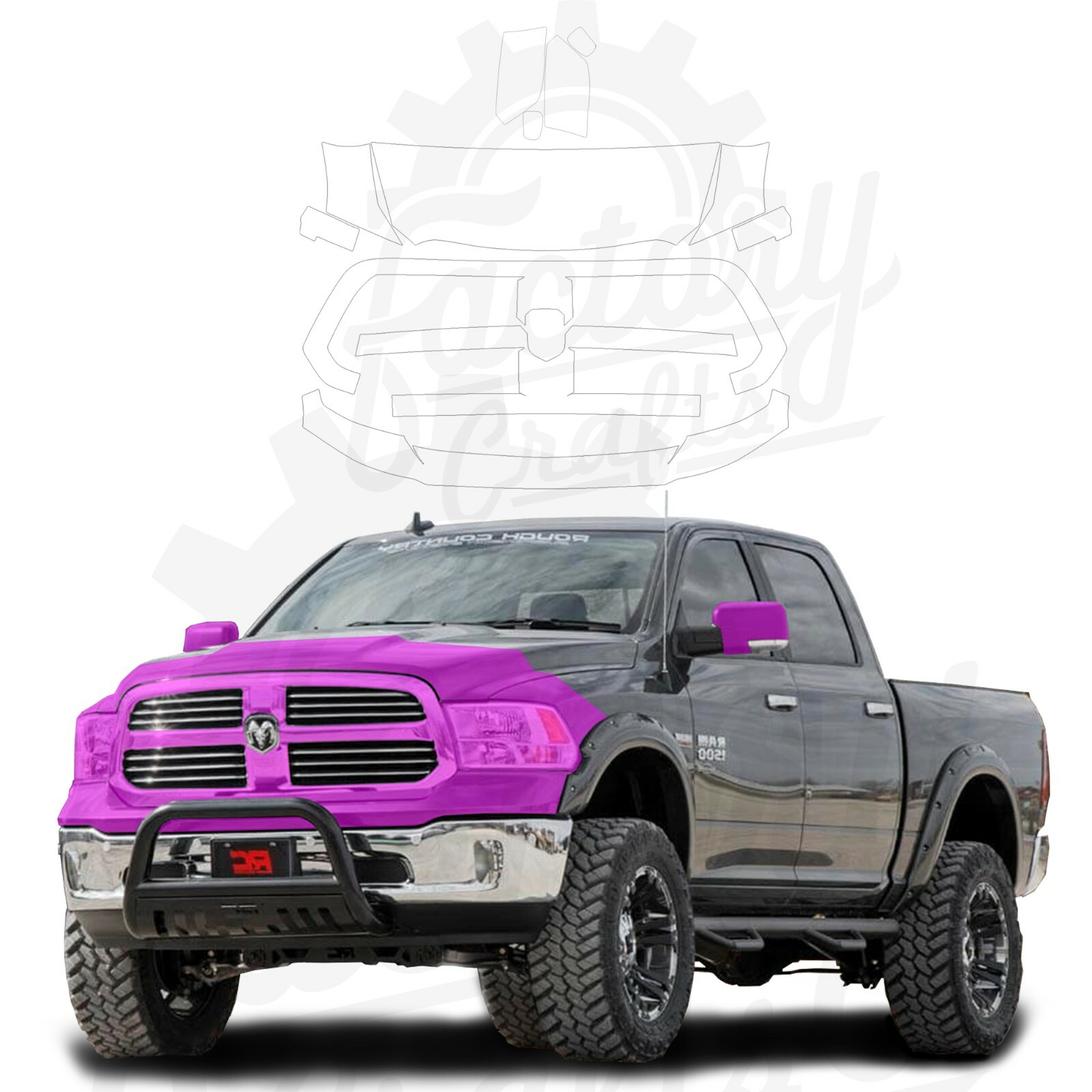 Purple Dodge Ram