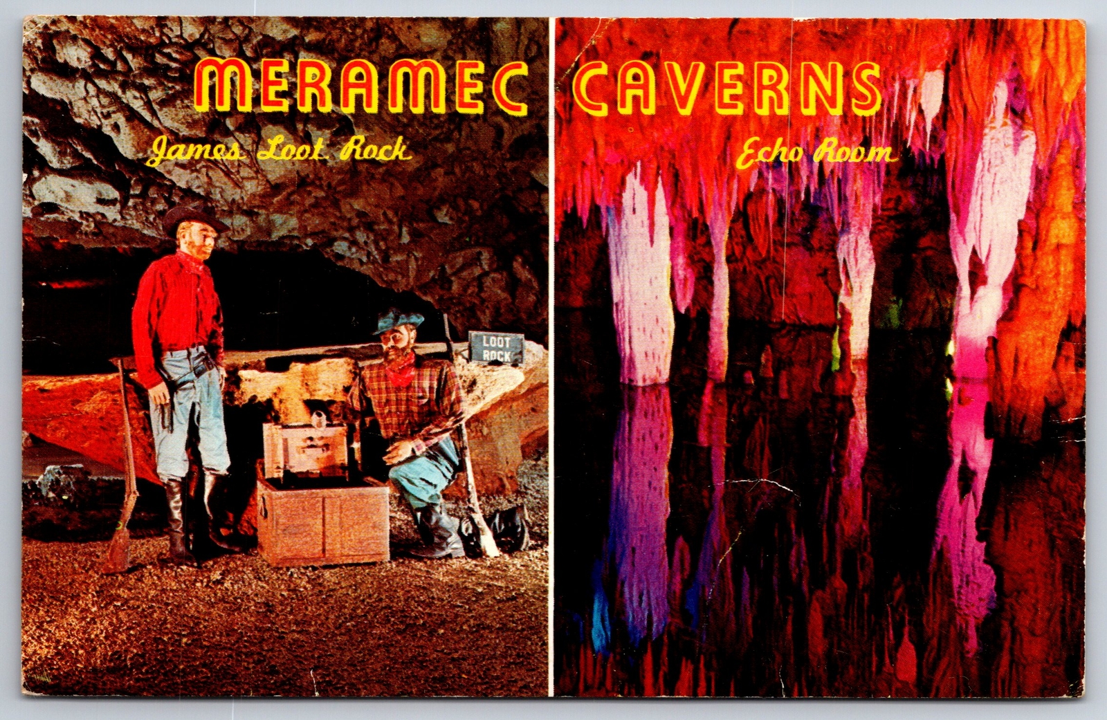 Stanton Missouri~Meramec Caverns~James Loot Rock~Echo Room~1963 ...