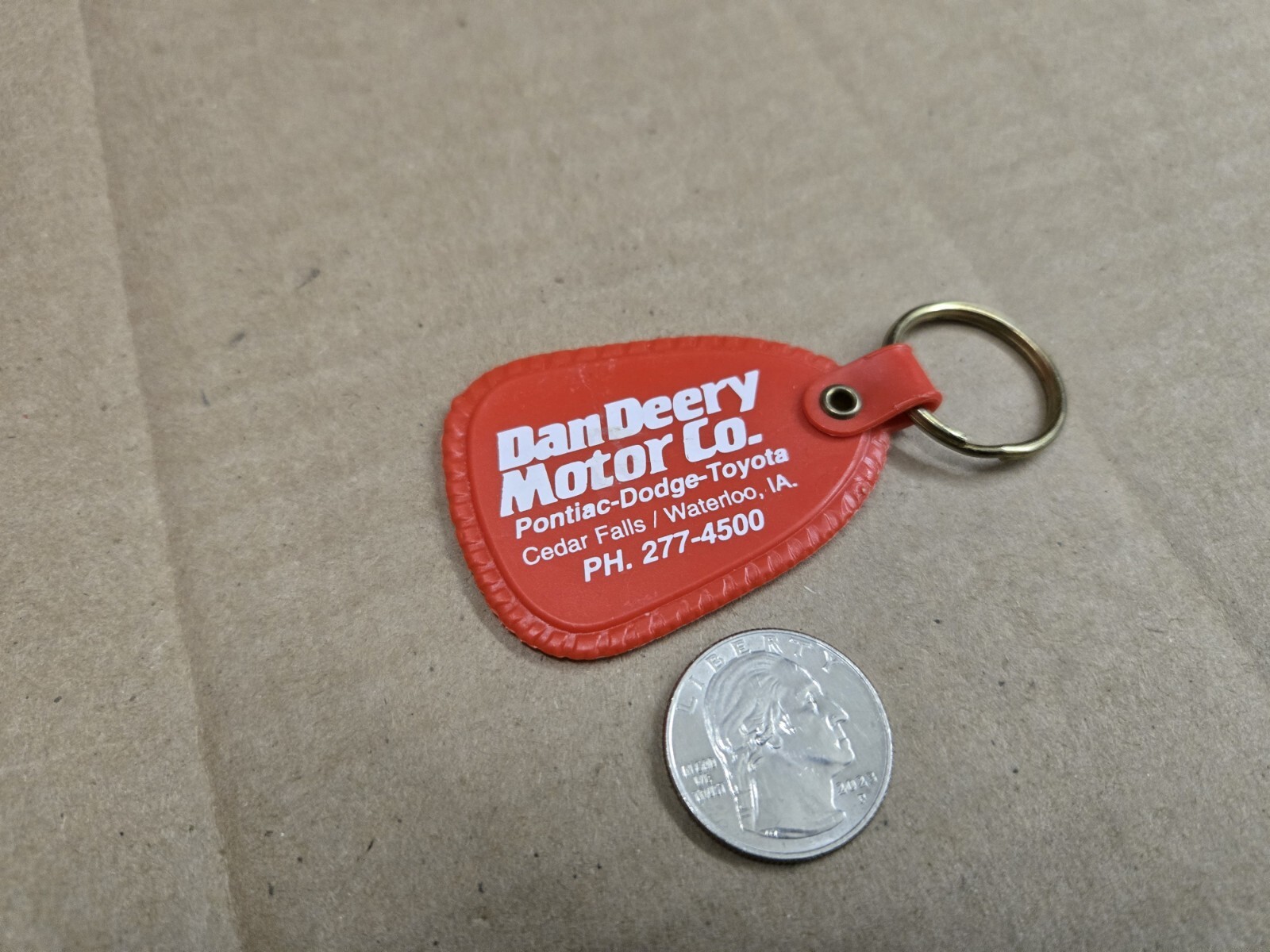 Dan Deery Pontiac Cedar Falls Iowa IA Vintage Car Dealership Keychain ...