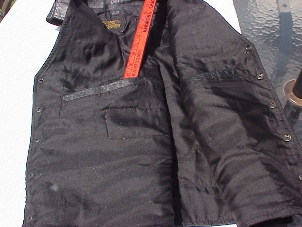 HARLEY DAVIDSON / PRO RIDER LEATHER VEST MENS LARGE … - Gem