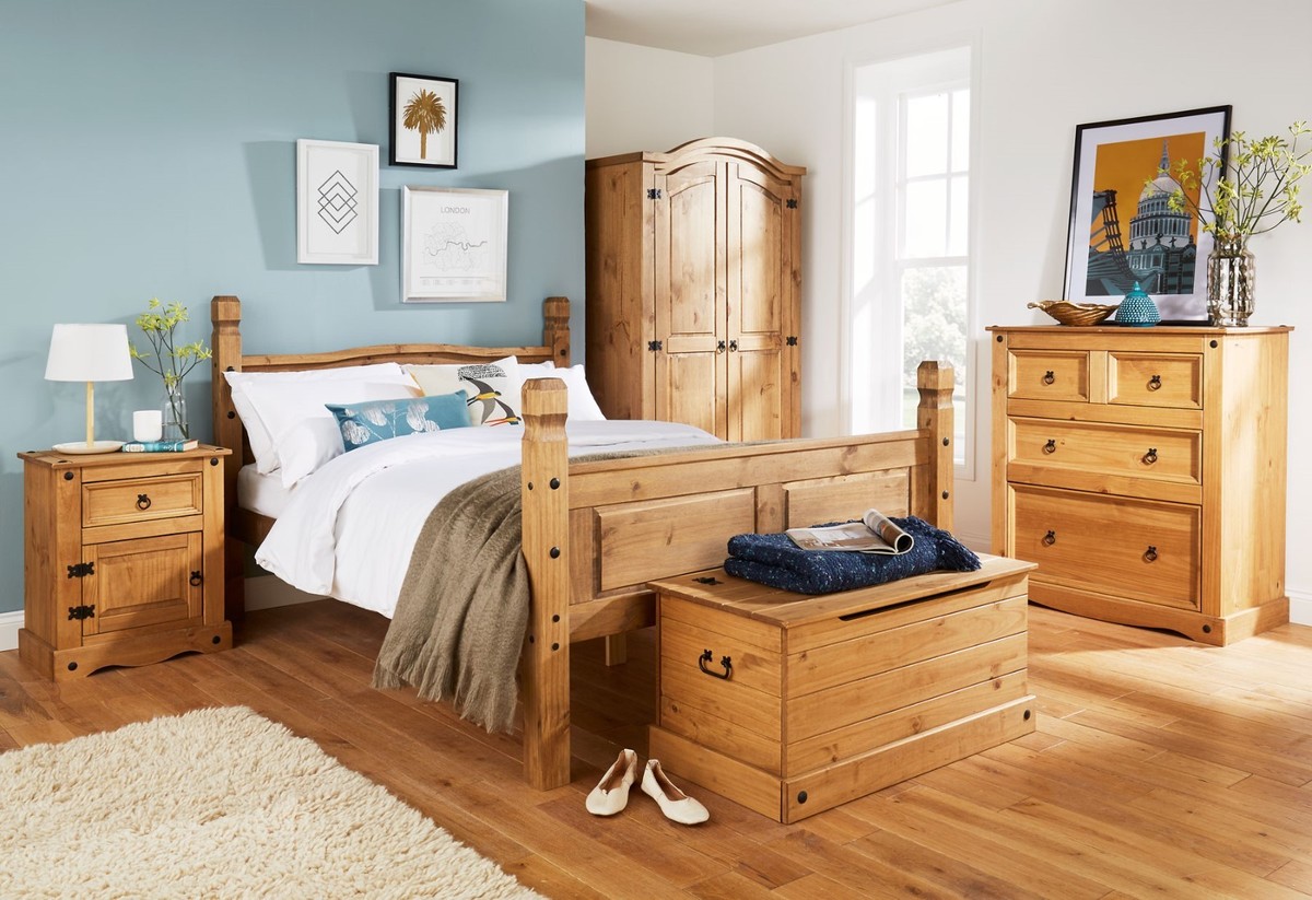 Scandinavian Pine Bedroom Furniture Shed Beds Lowton Coloured Bed