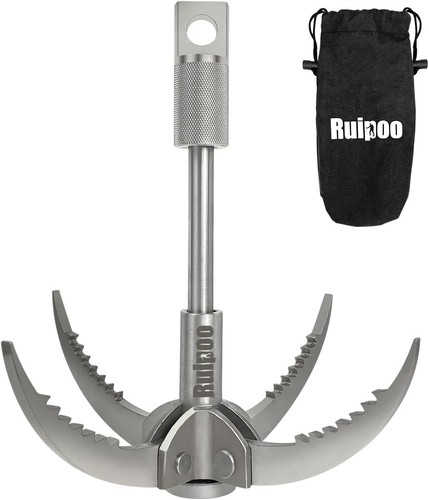 4-Claw Folding Grappling Hook, Stainless Steel for Outdoor Climbing & Camping | eBay